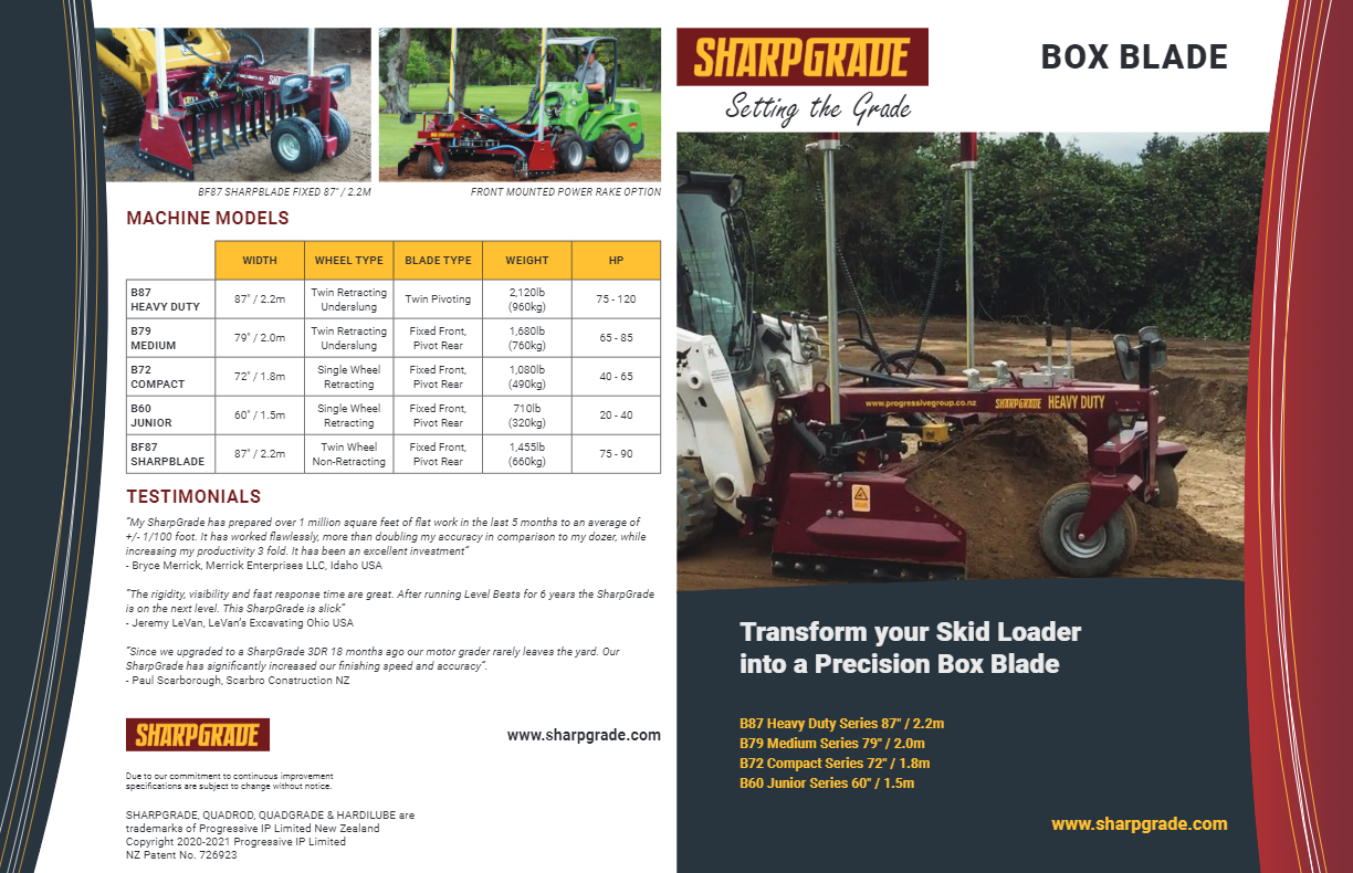 SharpGrade Box Blade - AIS Construction Equipment