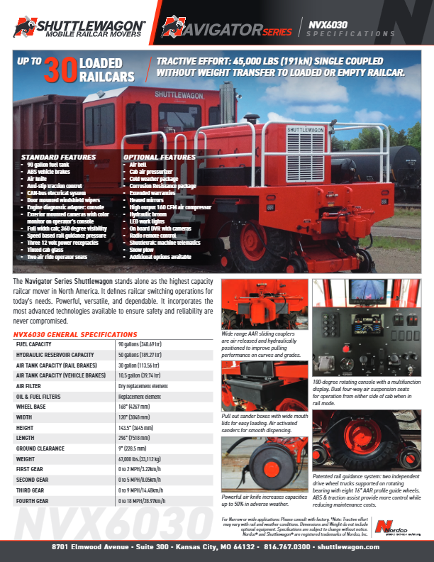 Shuttlewagon Railcar Movers